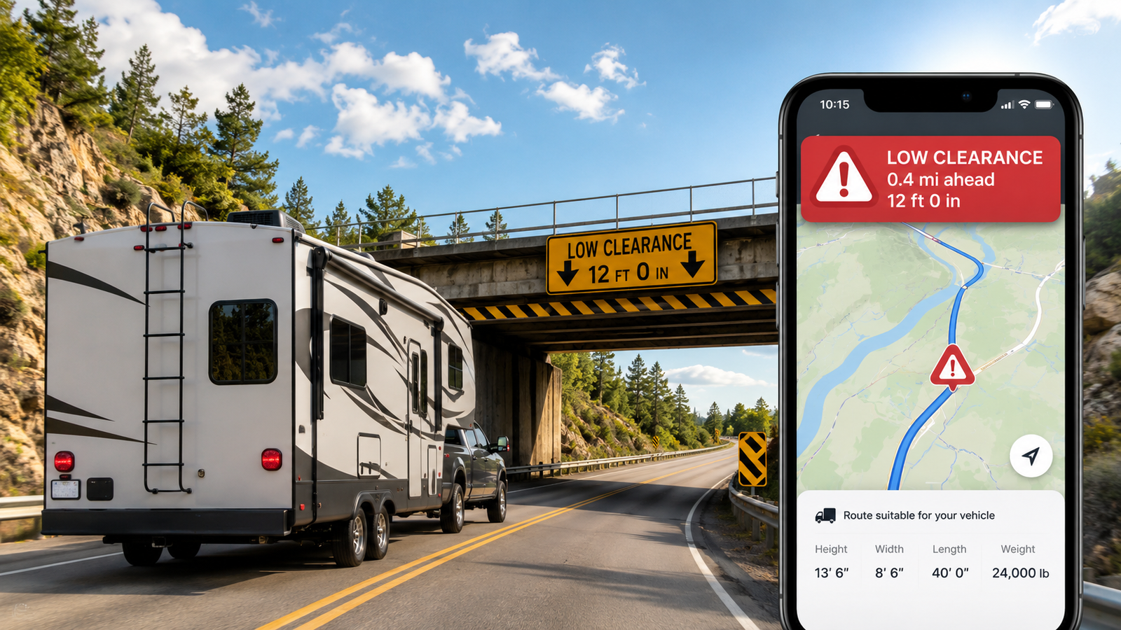Free Truck GPS Apps for RVers: Avoid Low Bridges (2026)